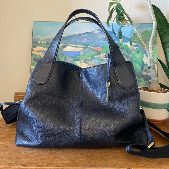 Fossil | Bags | Fossil Maya Satchel Purse With Nylon Crossbody Strap ...